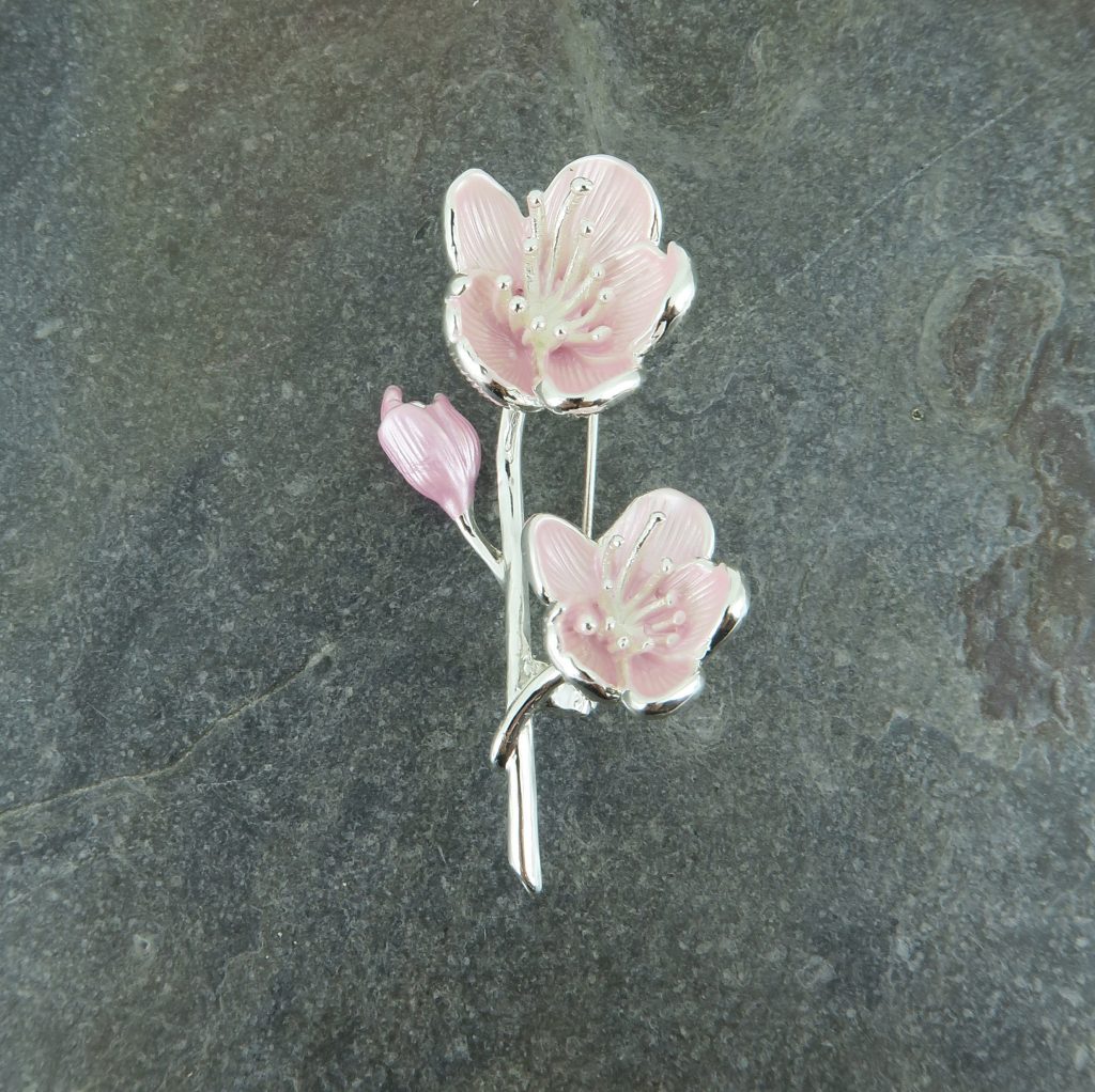 Cherry Blossom Pink Flower Brooch – Alexander Thurlow